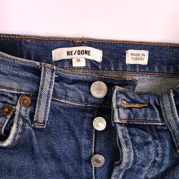 Re/Done | Jeans | Redone Blue High Rise Jeans Classic Style | Poshmark